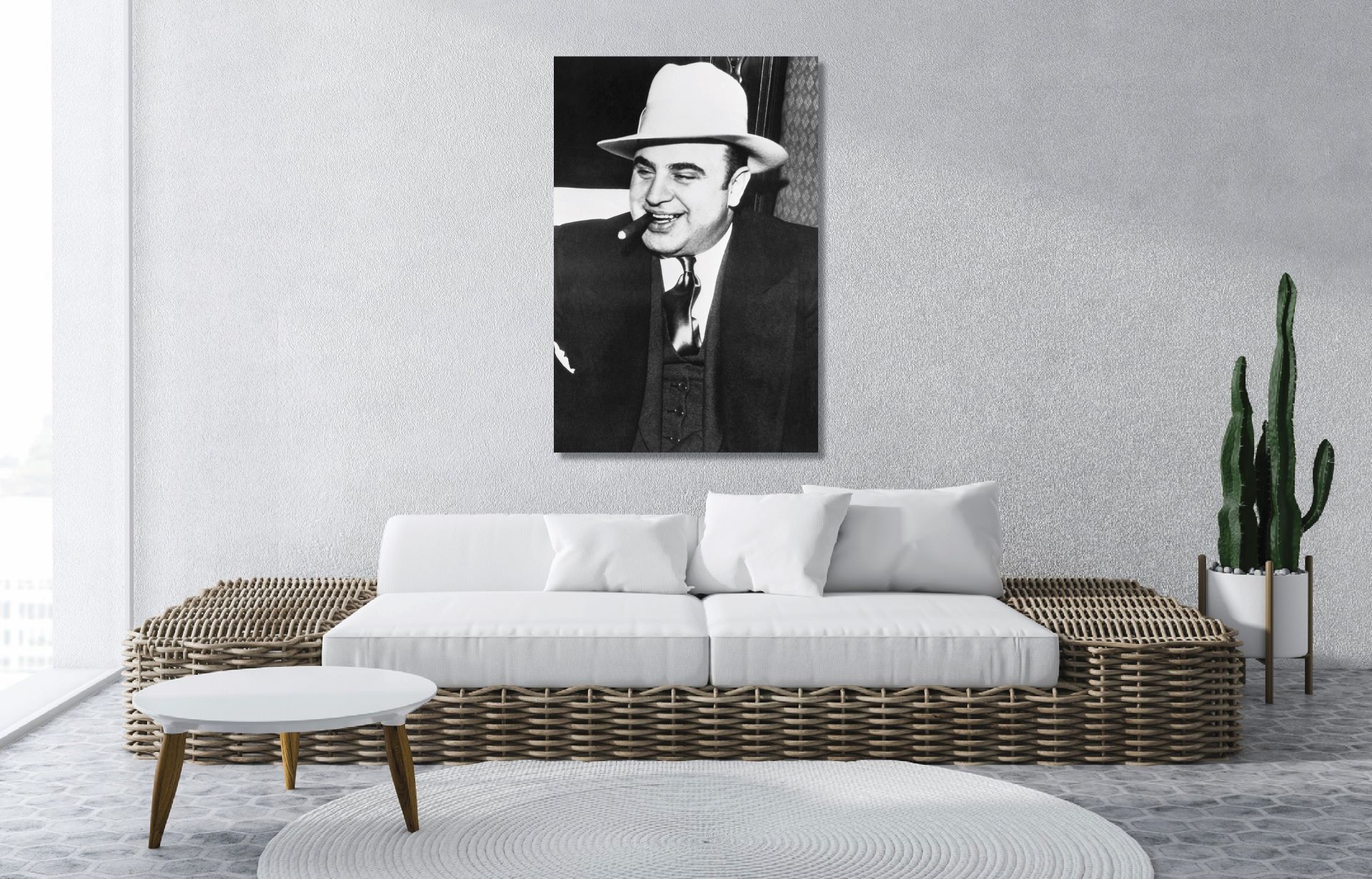 Al Capone Met Sigaar